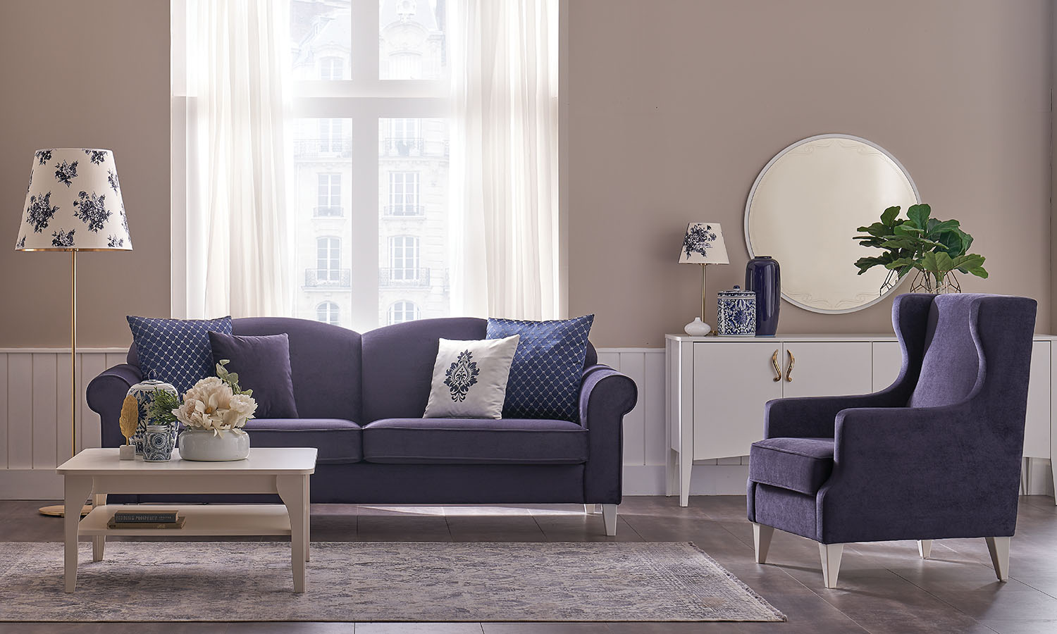 Country 3-Seat Sofa | Divanev Furniture