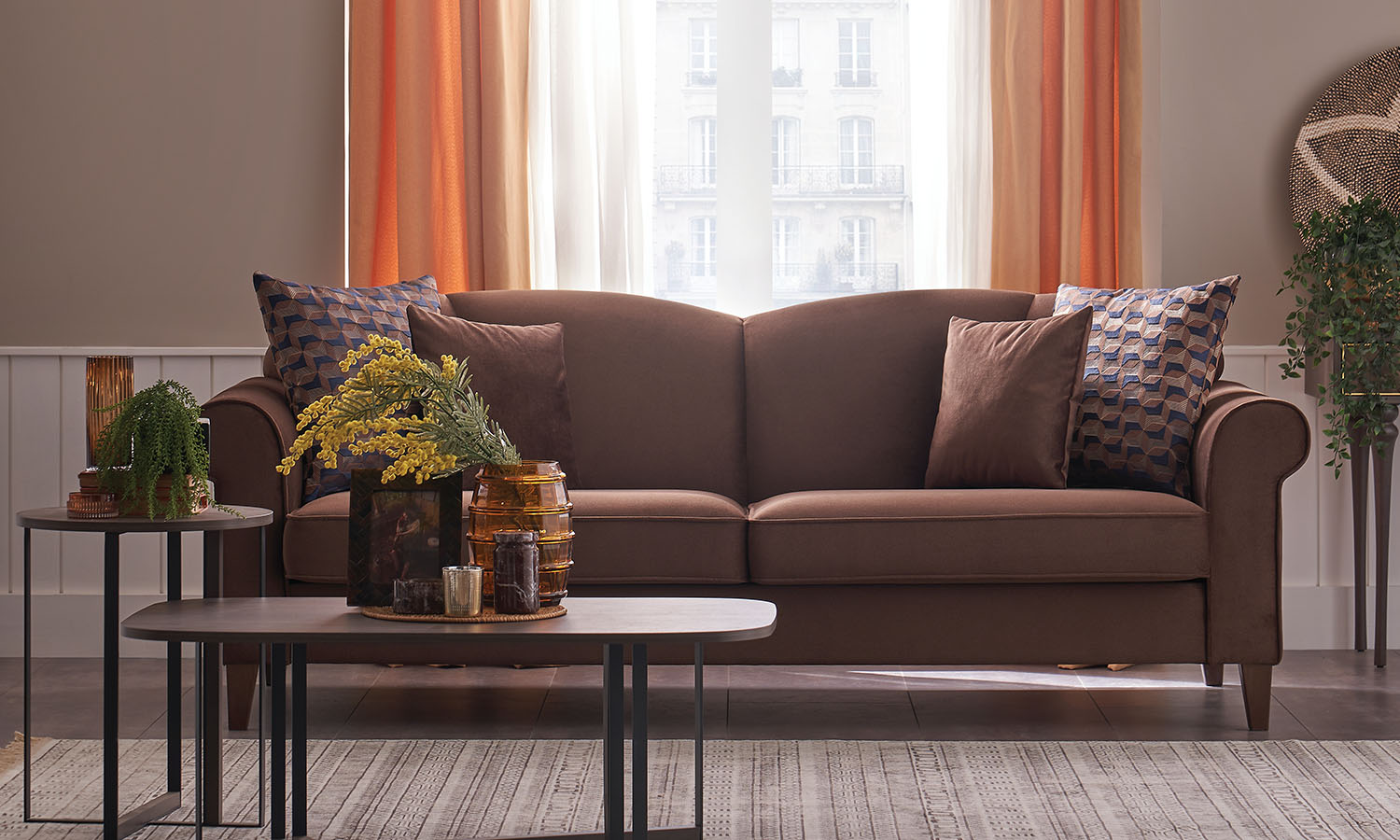 Country 3-Seat Sofa | Divanev Furniture